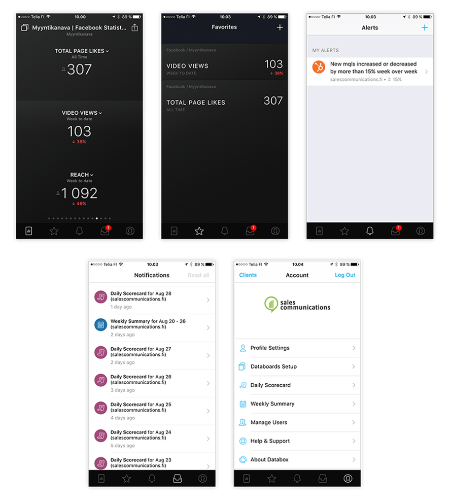Databox – Asentaminen ja käyttö mobiililaitteilla